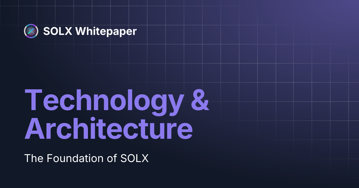 Technology & Architecture | SOLX Whitepaper